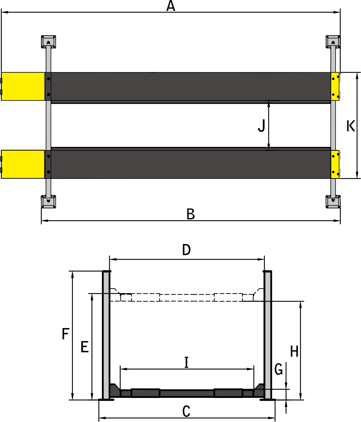 AMGO 430 Super Duty General Four Post Lift