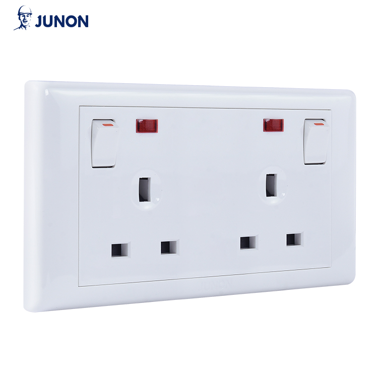 china 3 pin double socket manufacturers factory