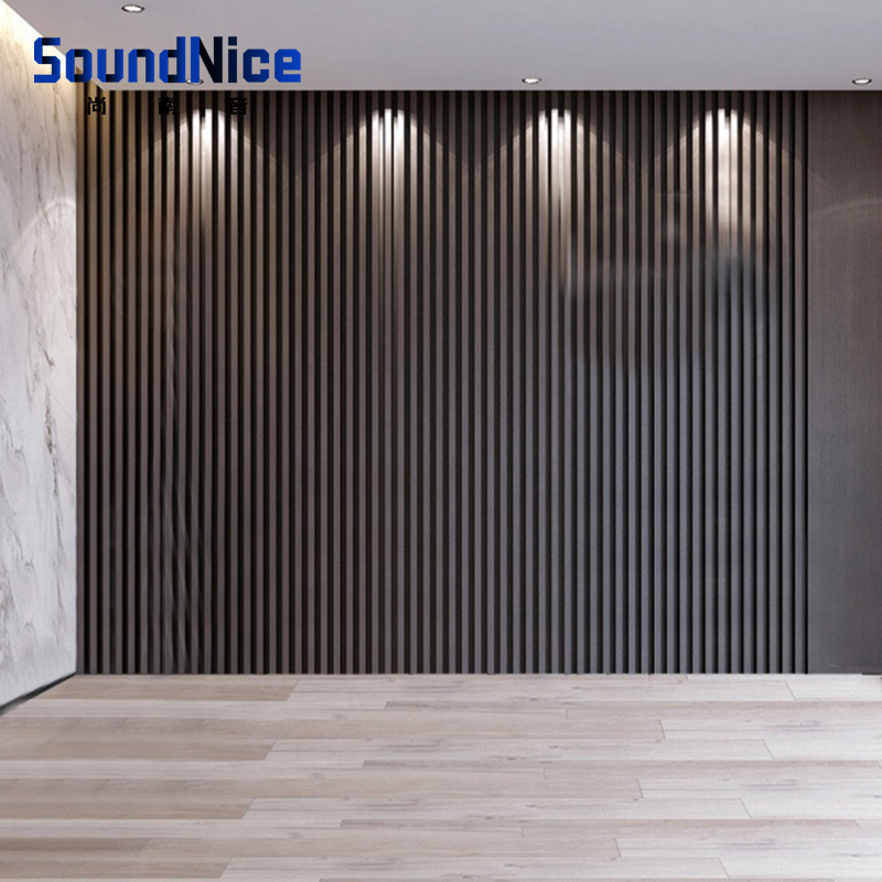Solid Wooden Grating Wooden Acoustic Wall Panels - Tianjie