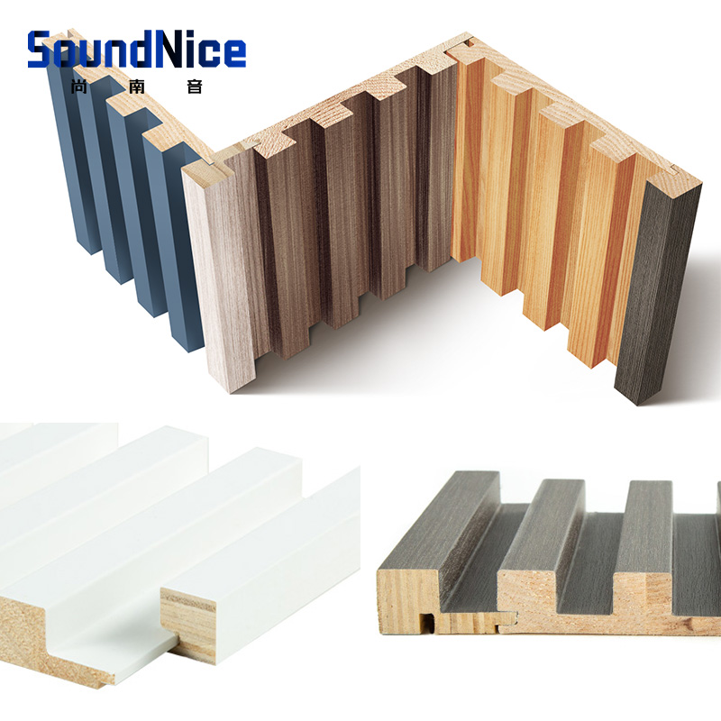 Solid Wooden Grating Wooden Acoustic Wall Panels - Tianjie