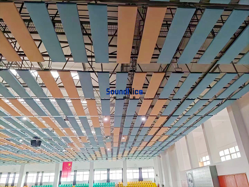 Gymnasium installation Flat space Sound absorbers