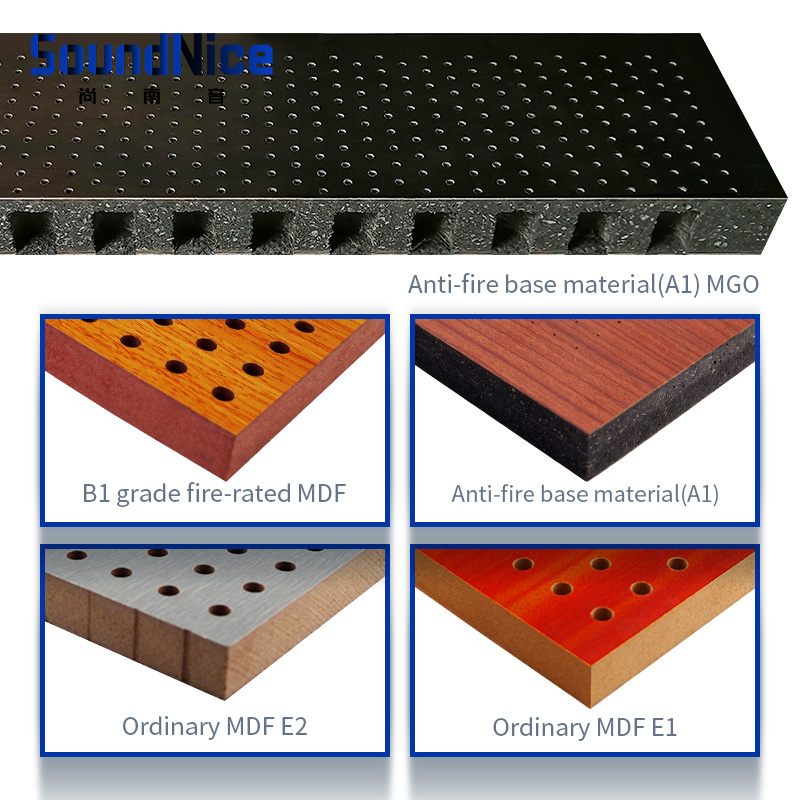 Decorative Timber Perforated Acoustic Panel Systems - Tianjie