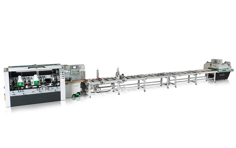 RMS+RMM multi-rip saw + four side moulder production line