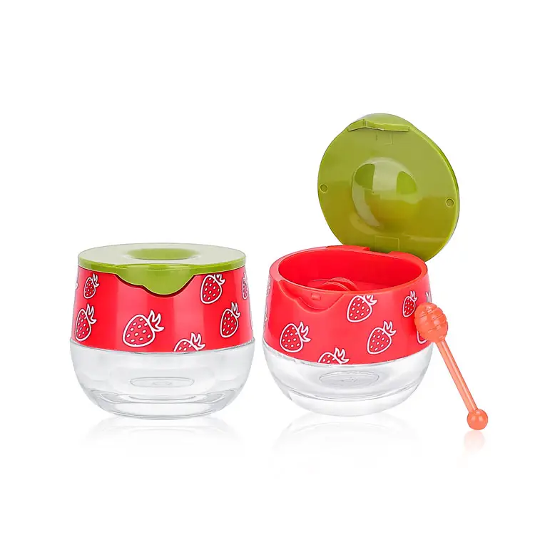 Skincare Pattern Acrylic Lip Mask Balm Jar with Applicator - Othilapak