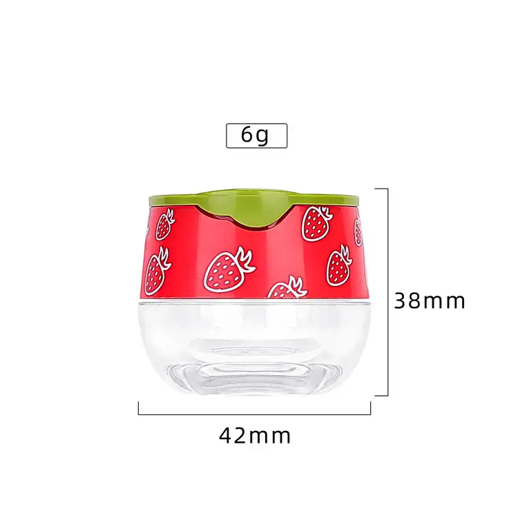 Skincare Pattern Acrylic Lip Mask Balm Jar with Applicator - Othilapak