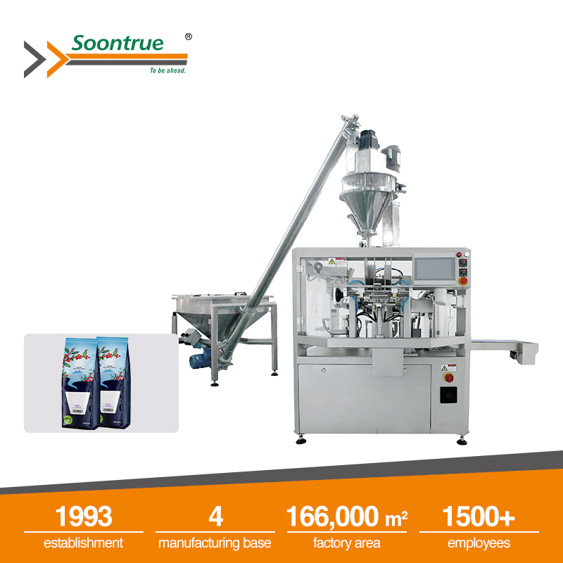 Pre-made Bag Packing Machine With Auger Weigher
